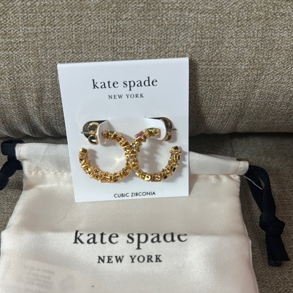 kate spade | Jewelry | Kate Spade Gold Hoop Earrings | Poshmark